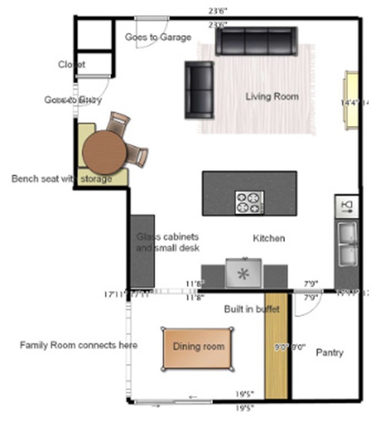 Draw A Kitchen Floor Plan Free | Kitchen Design Ideas